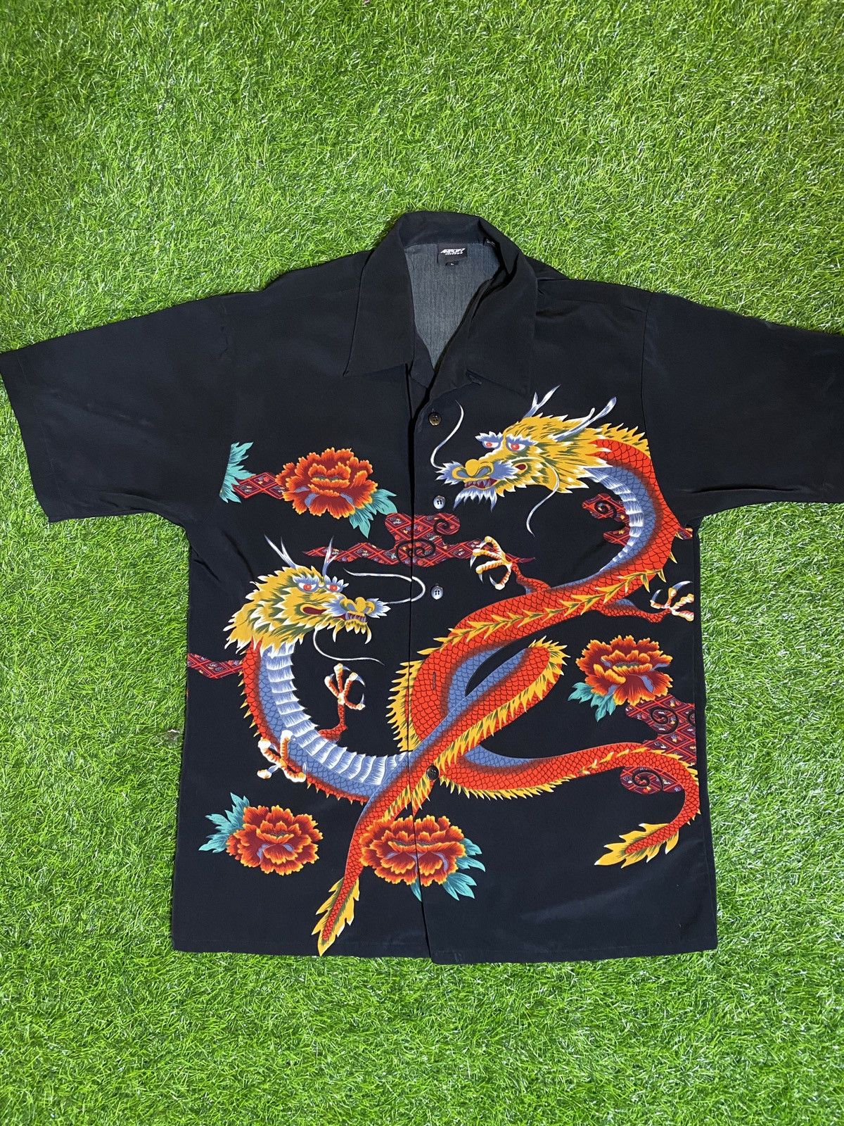 Vintage Dragon Button Up Shirt | Grailed
