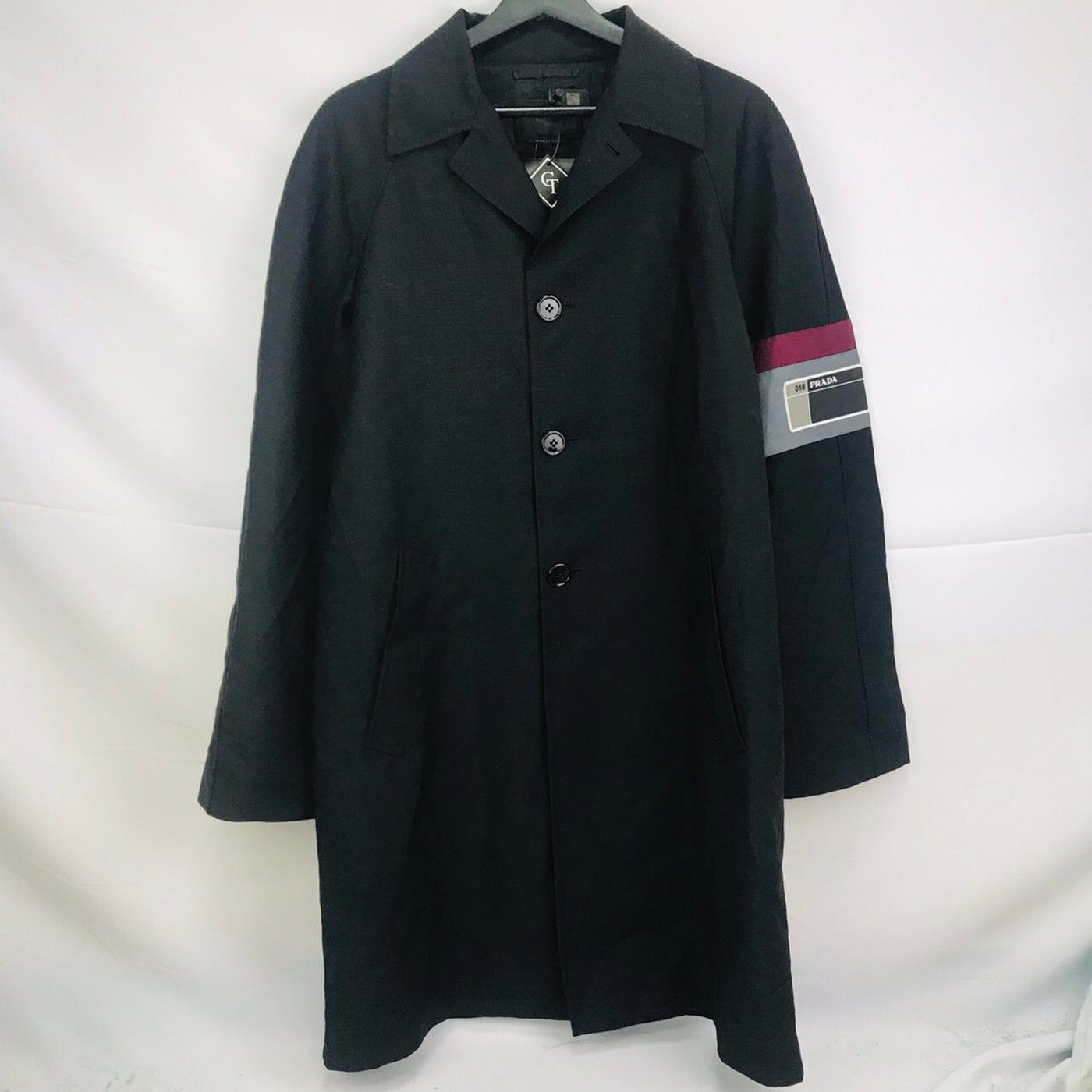 Prada Prada 018 Tab Gabardine Wool Coat | Grailed