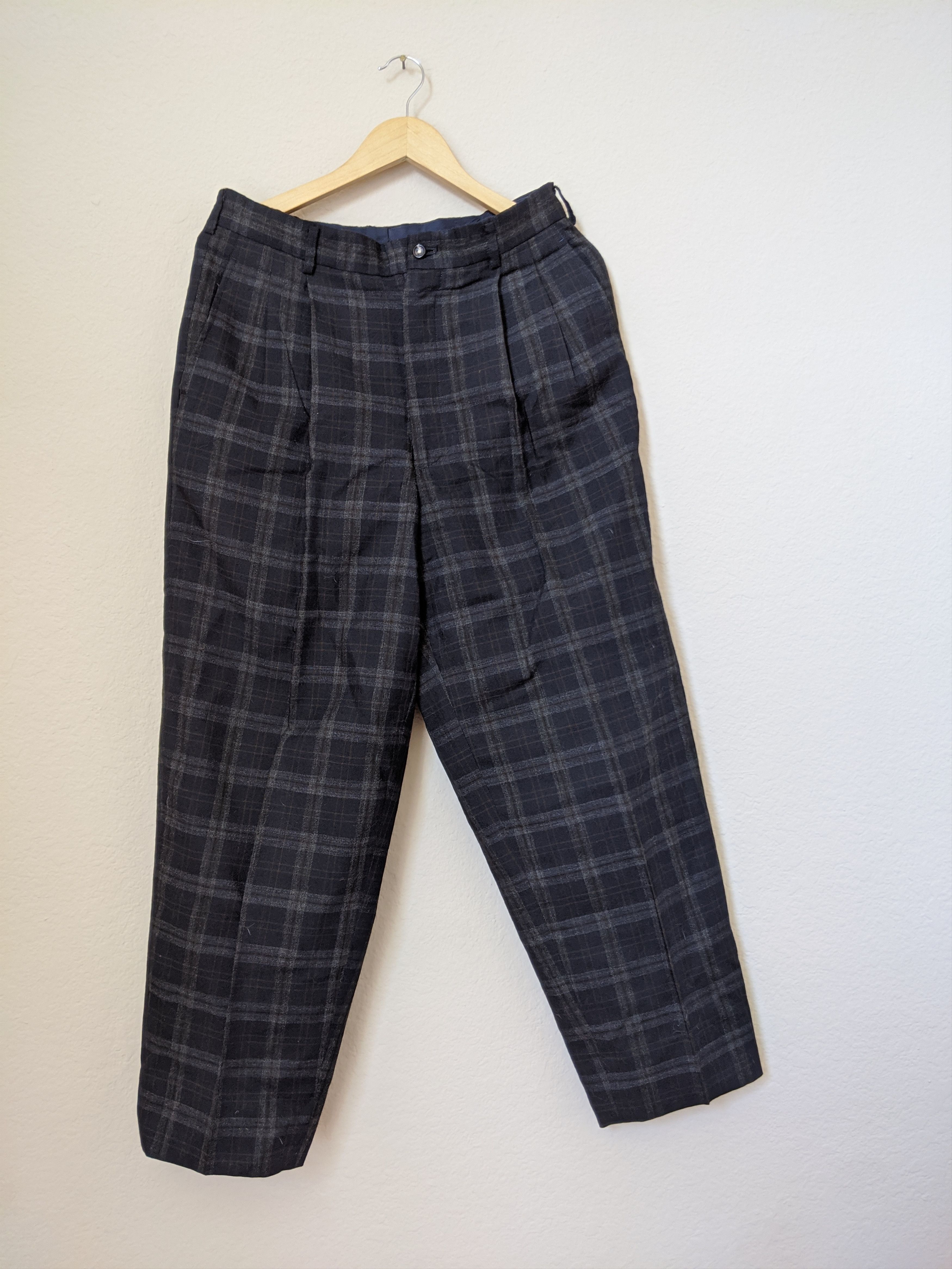 Comme des Garcons Homme CDGH 1990's Checkered Muted Trousers | Grailed