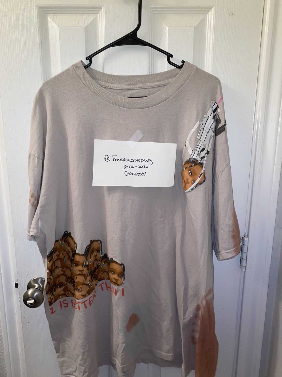 Travis Scott ‘Stormi World 2 Is Better Than 1’ Tan Graphic T-Shirt ...