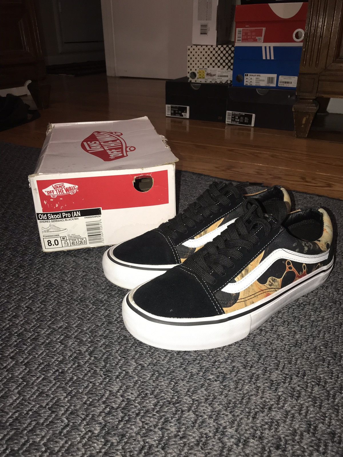 Supreme Vans Old Skool Supreme x Andres Serrano Blood and Semen | Grailed