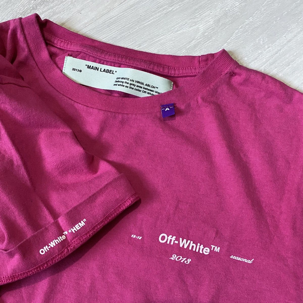 Off-White ‼️LAST DROP‼️ Off-White Main Label 2013 collection t-shirt | Grailed