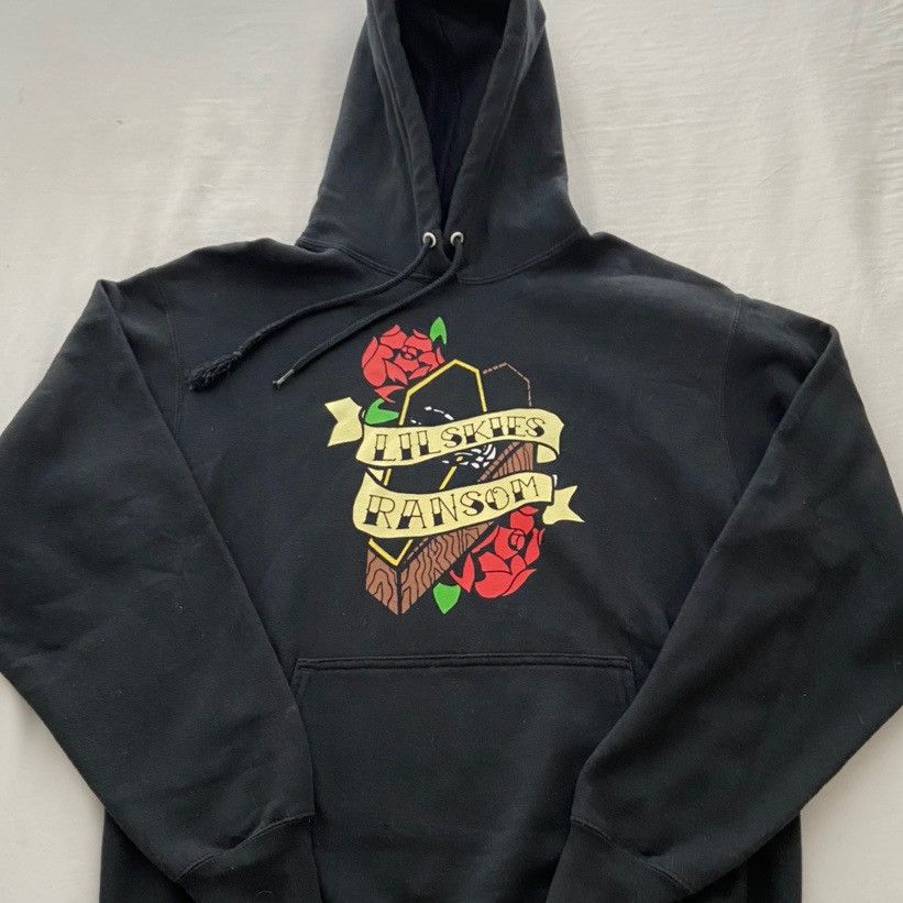 Ransom Clothing Ransom x Lil Skies Coffin Black Hoodie | Grailed