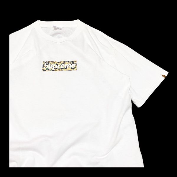 Supreme RARE Supreme x Bape Box Logo Camo Tee | Grailed