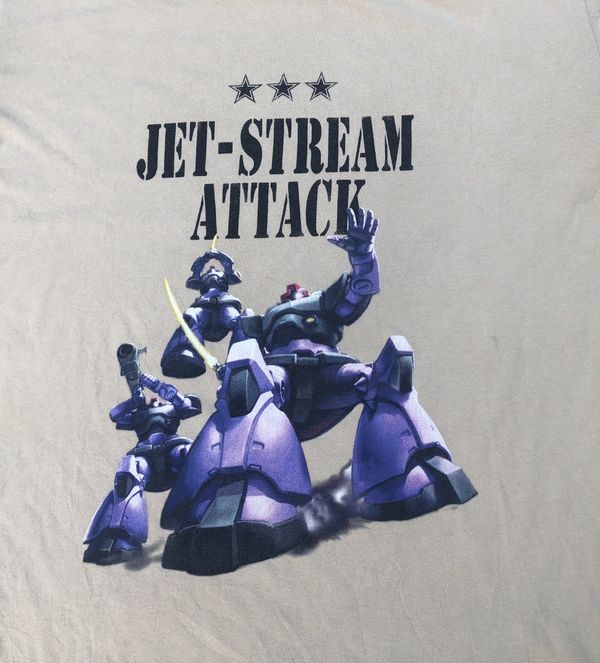 Vintage Vtg Anime T Shirt Gundam Jet Stream Attack M Dom Zaku Z’Gok ...