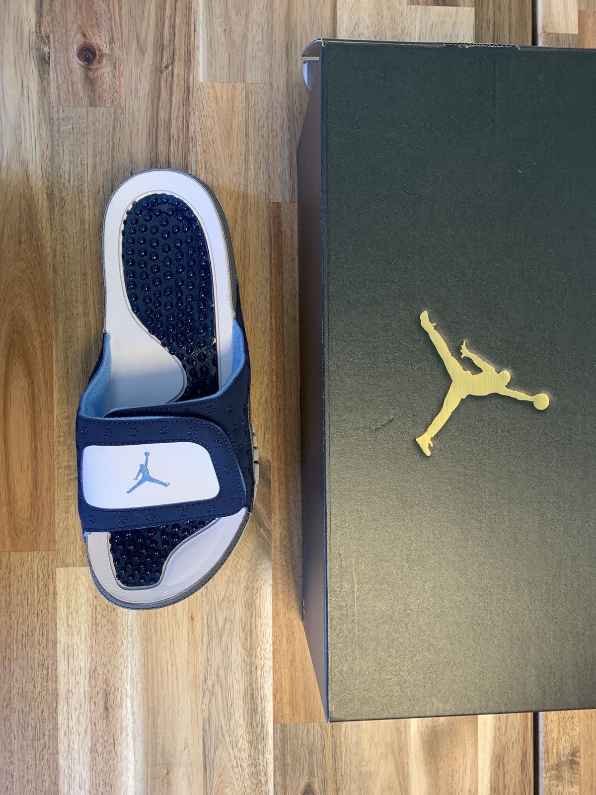 Jordan Brand Nike Air Jordan Hydro 13 Retro Slide Navy NEW 100% ...