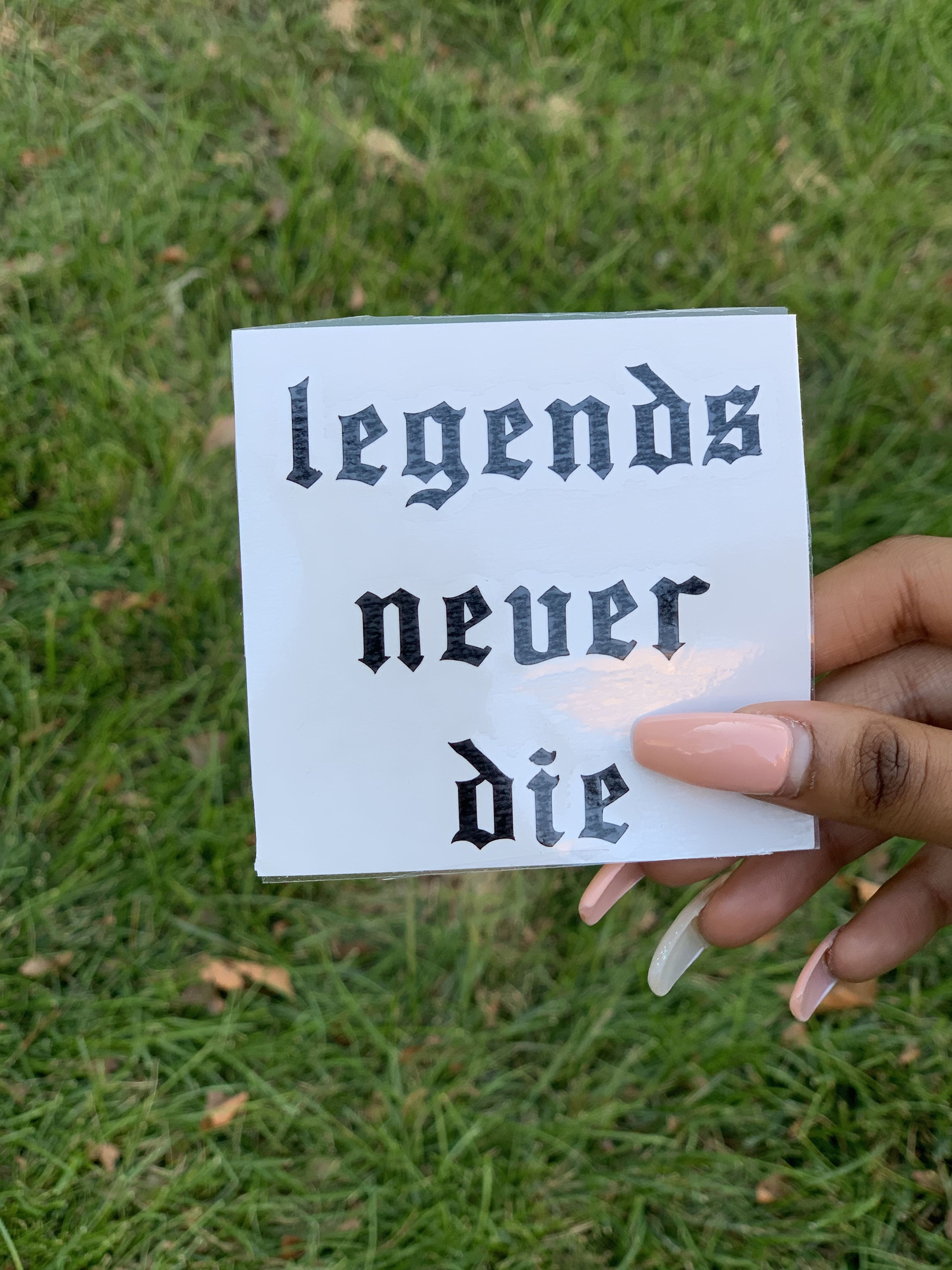 Other Legends never die sticker | Grailed