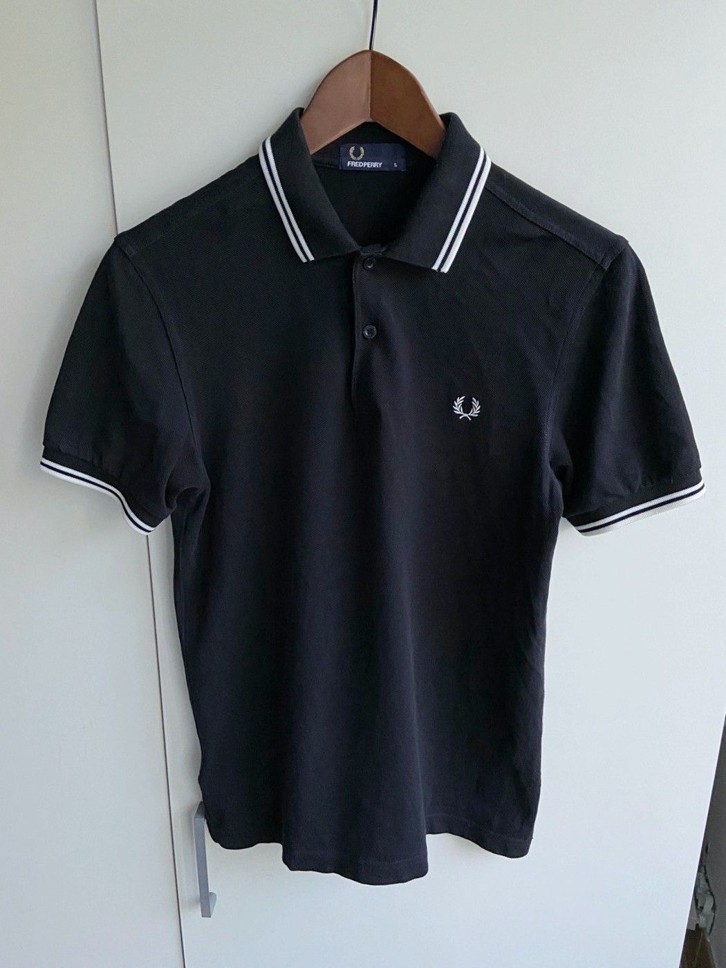 Fred Perry FRED PERRY SKA MOD Short Sleeves Black Polo Shirt size S ...