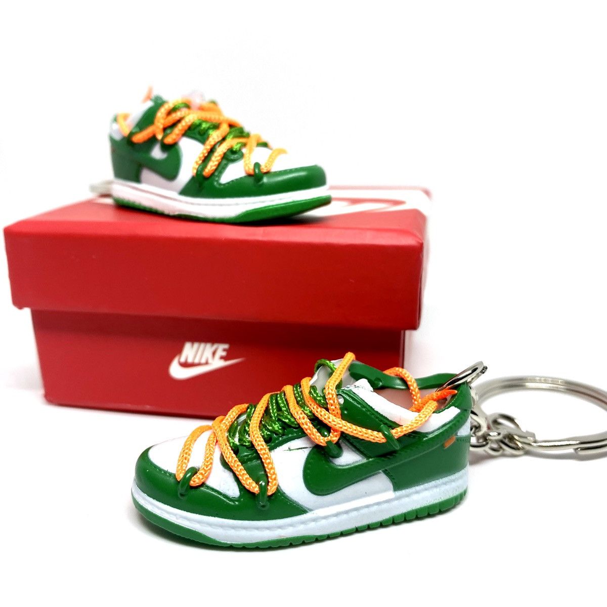 Nike × Off-White NIKE DUNK LOW O/W PINE GREEN SHOE KEYCHAIN | Grailed