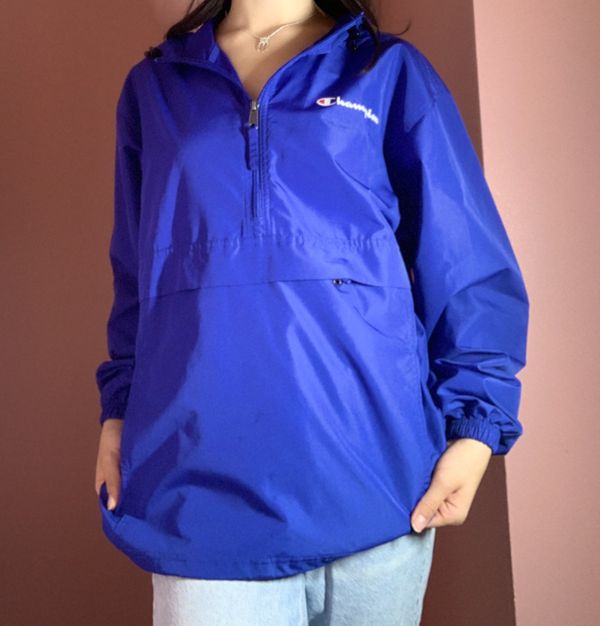 Champion Half Zip Windbreaker | Grailed