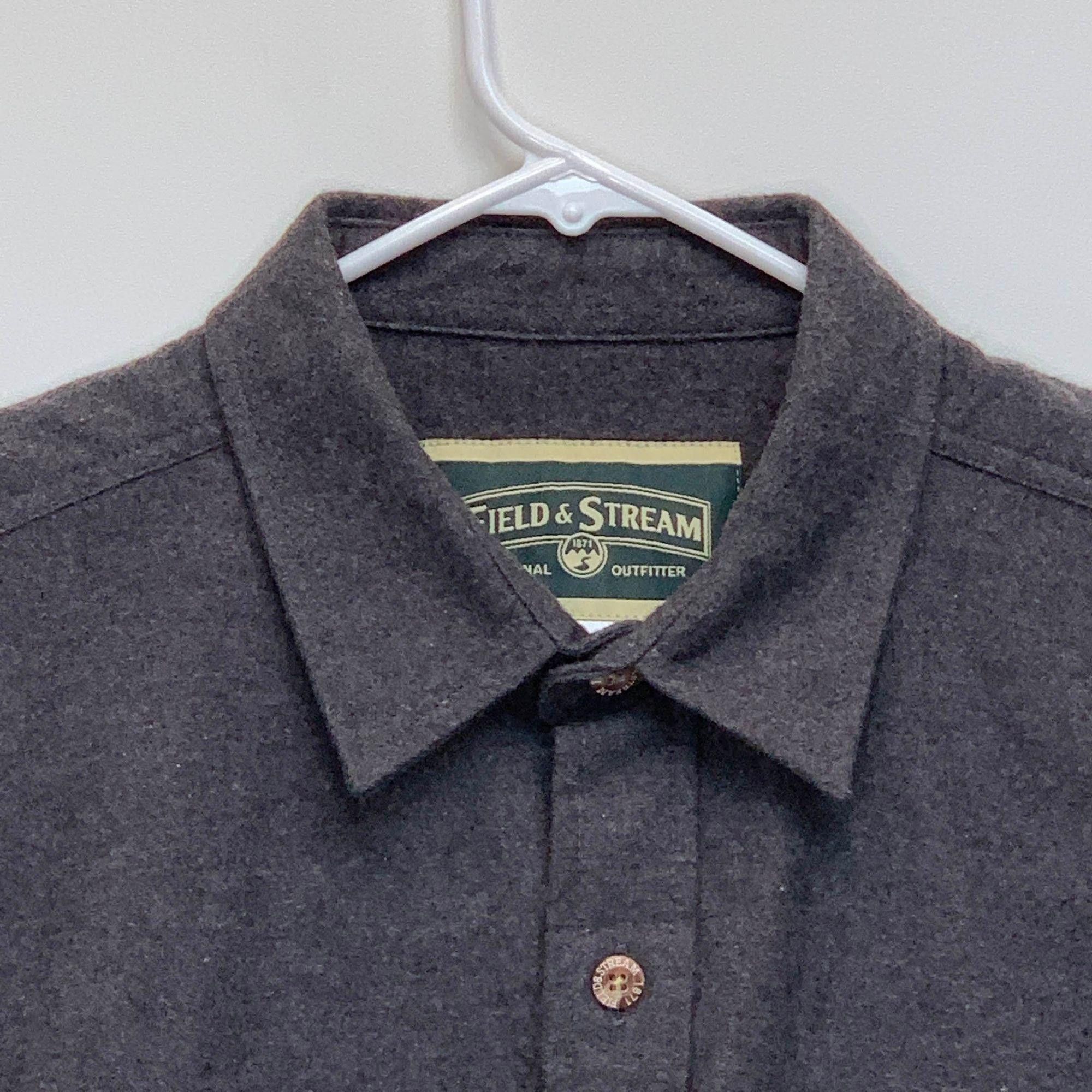 Field And Stream Field & Stream Mens Flannel Shirt Gray Large | Grailed