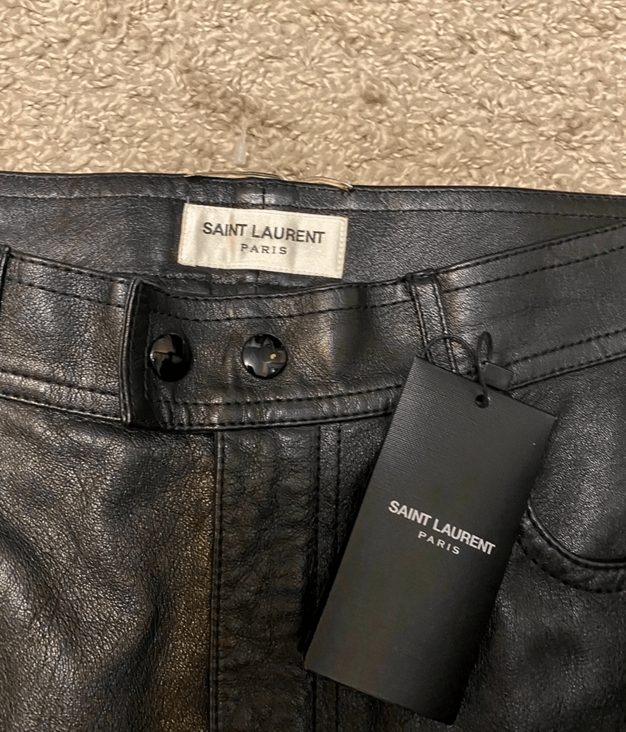 Saint Laurent Paris 4250$ FW15 runway multi zip leather pants | Grailed