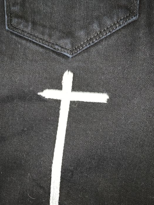 Rta Black sinners white cross jean | Grailed