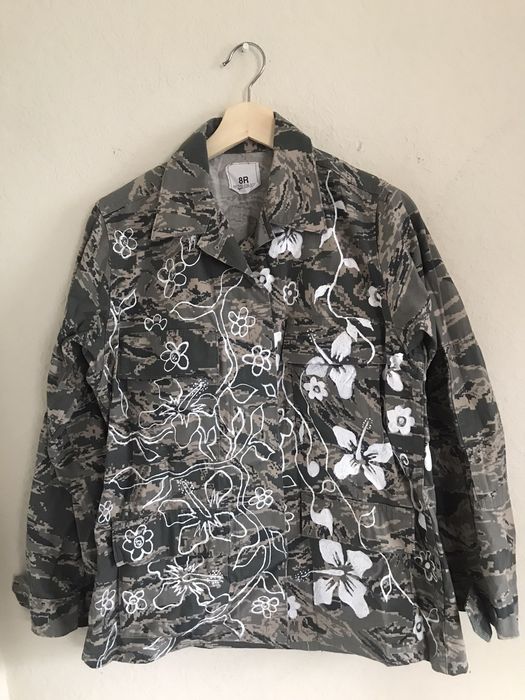 Custom DIGI HAWAII CAMO AIRFORCE JACKET WOMANS (( SMALL)) | Grailed