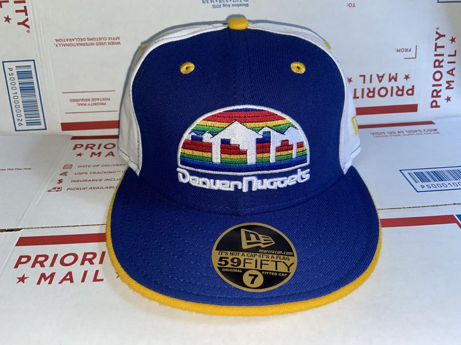 New Era Denver Nuggets vintage NBA Basketball Skyline Logo Hat Cap ...