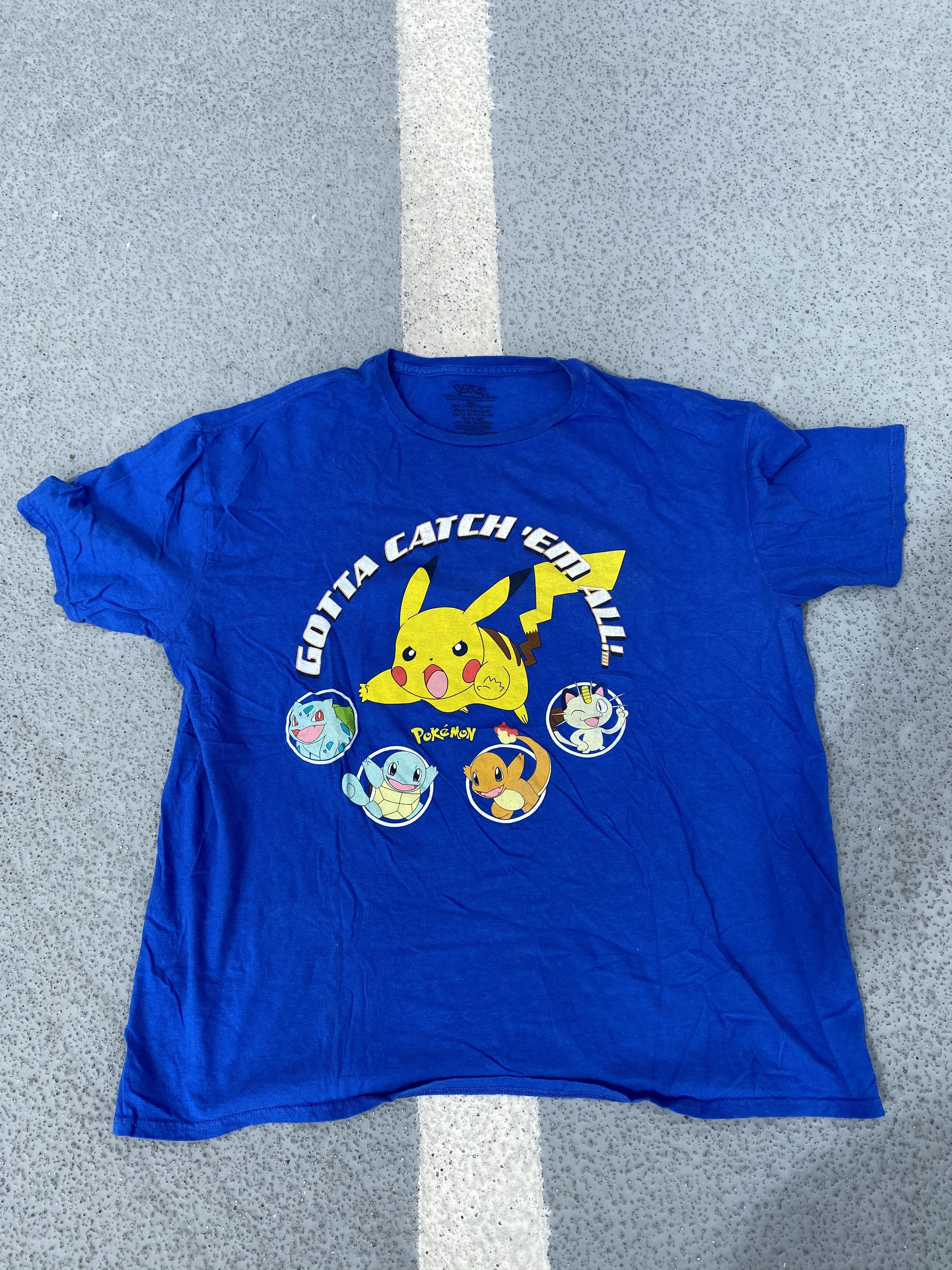 Vintage Pokemon Ash Pikachu Starter Squad Shirt Anime Akira Travis ...