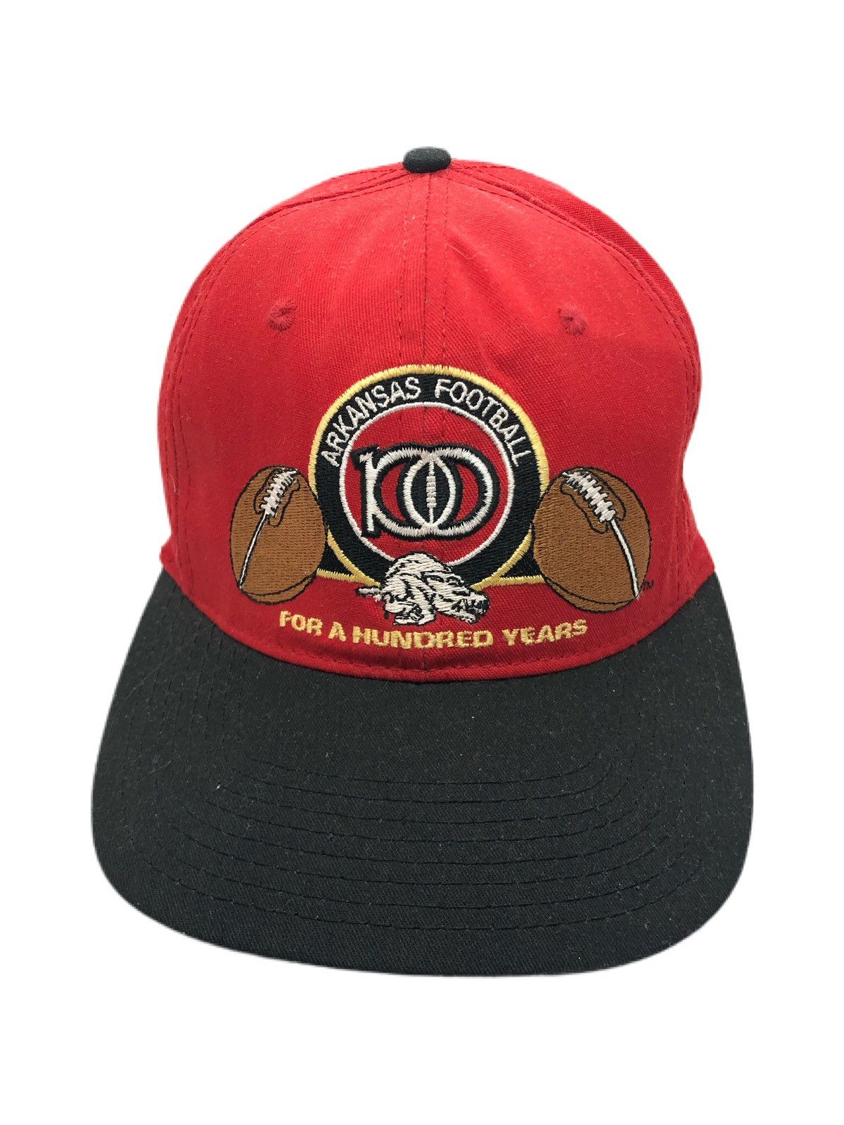 Ncaa × Vintage 1994 Arkansas Razorbacks 100 Years of Football Hat | Grailed