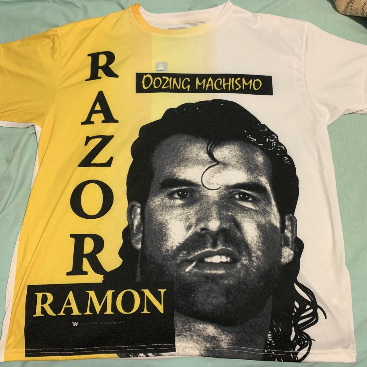 Vintage × Wwe × Wwf WWF WWE Razor Ramon Oozing Machismo T-Shirt Size ...