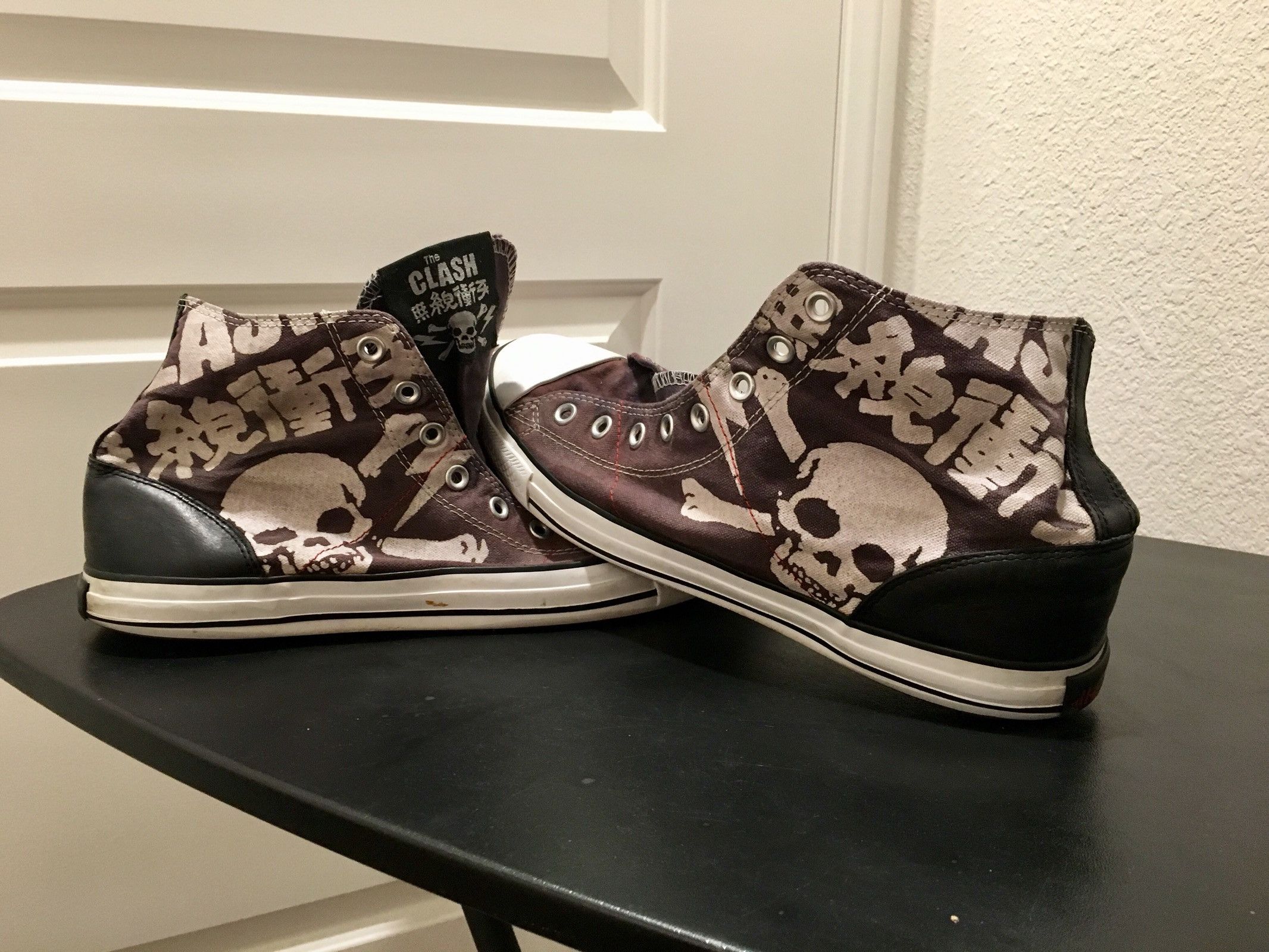 Converse × Vintage Original Rare The Clash X Converse Sneakers | Grailed