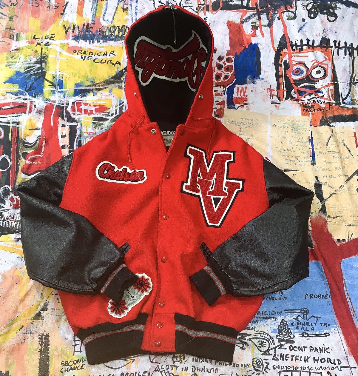 Delong Vintage Letterman/Varsity Jacket 2005 W/ embroidery | Grailed