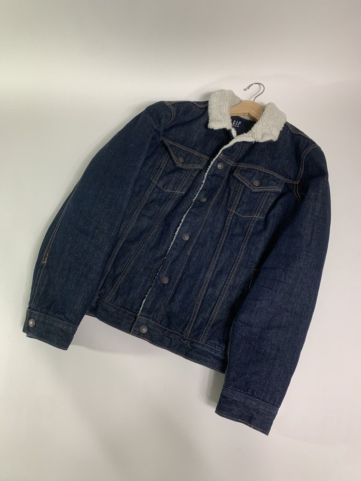 Gap × Kanye West Gap Fur Lined Denim Jacket | Grailed