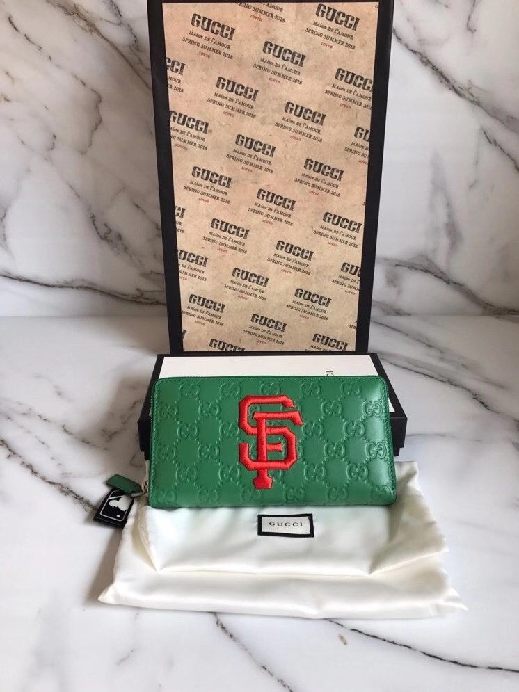 Gucci Gucci X MLB leather wallet | Grailed