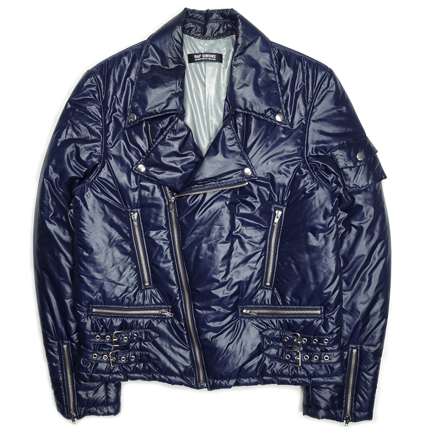 Raf Simons AW03 "CLOSER" Puffer Rider Jacket | Grailed