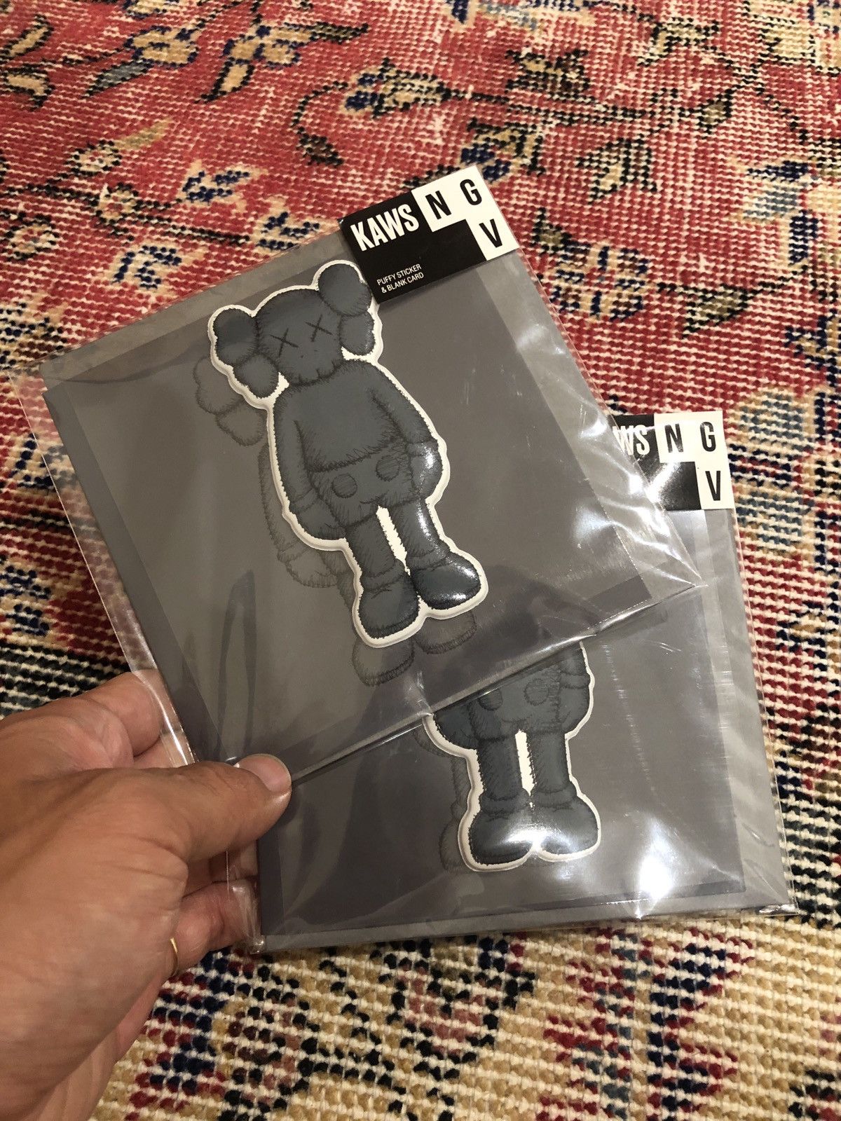 Kaws KAWS x NGV Companion Puffy Sticker & Blank Card | Grailed