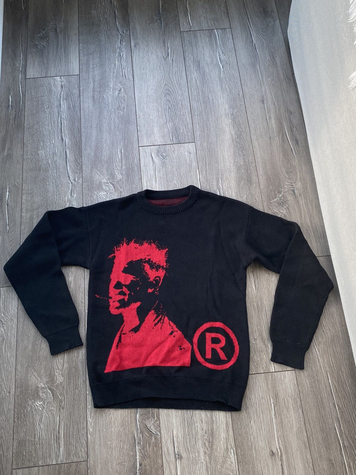 Joy Division VIZN Brad Knit Fight Club Crewneck Sweater | Grailed