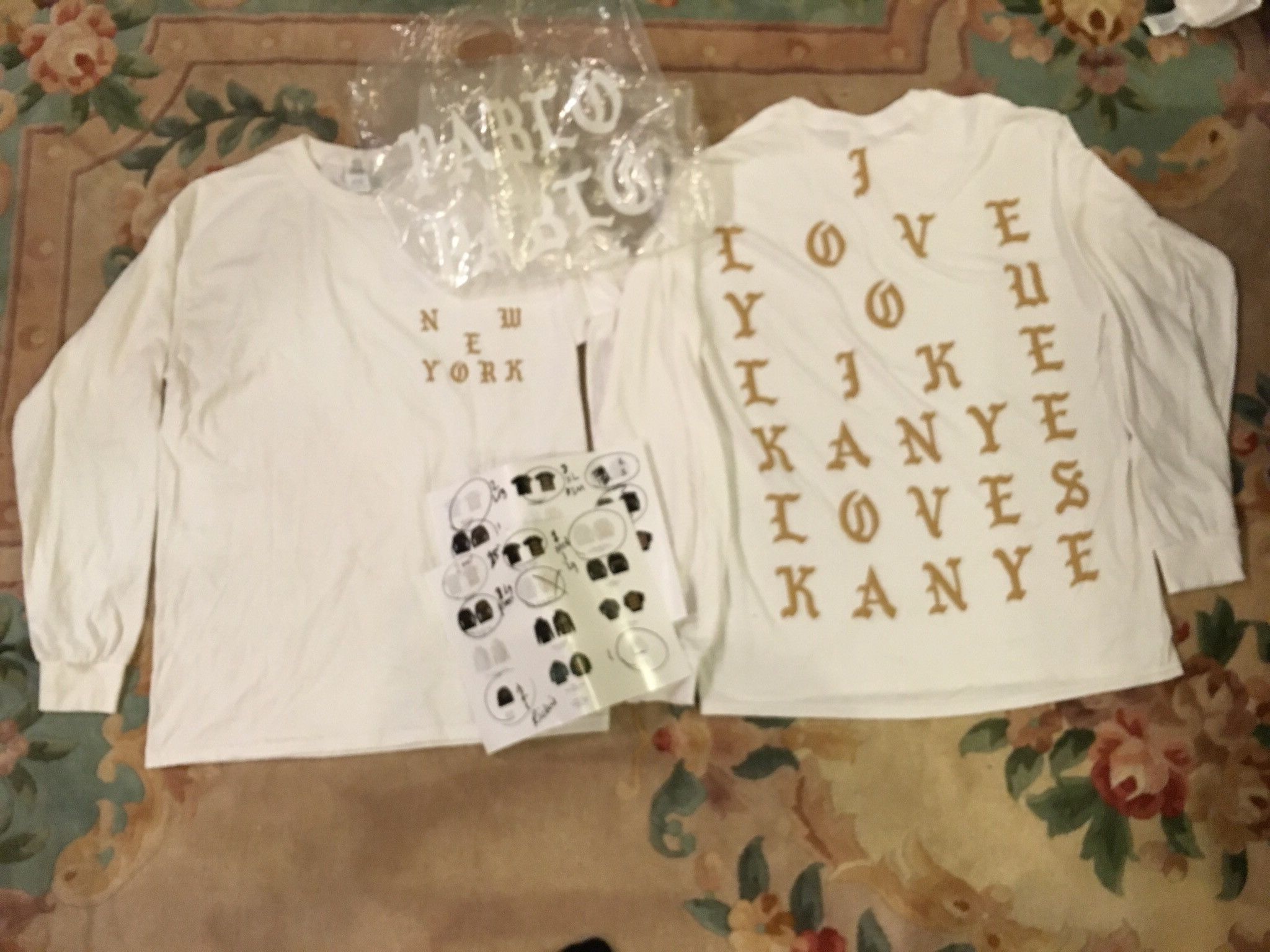 Kanye West long sleeve Pablo NYC tlop Kanye west | Grailed