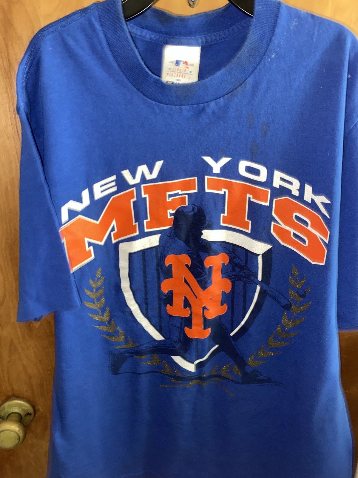 Vintage 1993 New York Mets graphic single stitch | Grailed