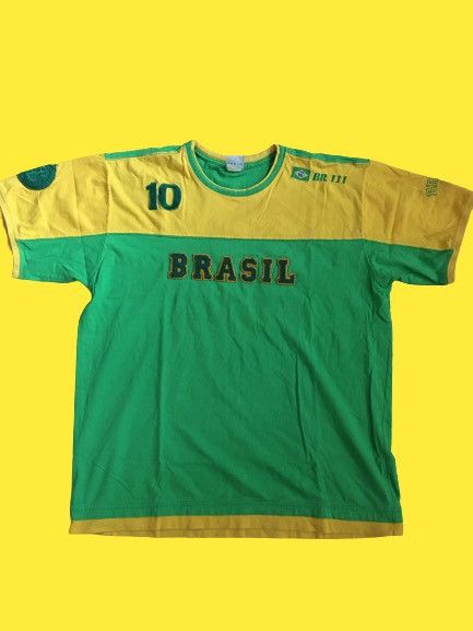 Other Vintage Brasil Soccer T-Shirt Size M Embroidered Logos | Grailed
