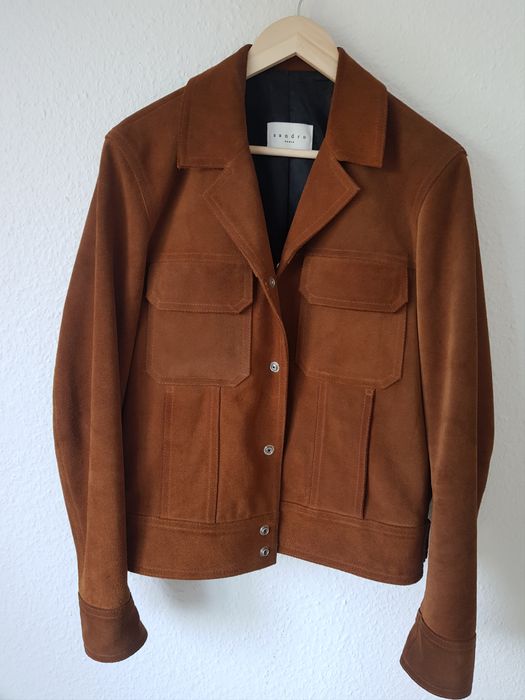 Sandro Sandro Brown Suede Jacket | Grailed