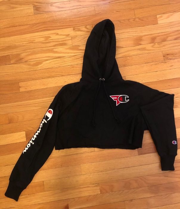 Faze FaZe Clan x Champion Crop Hoodie | Grailed