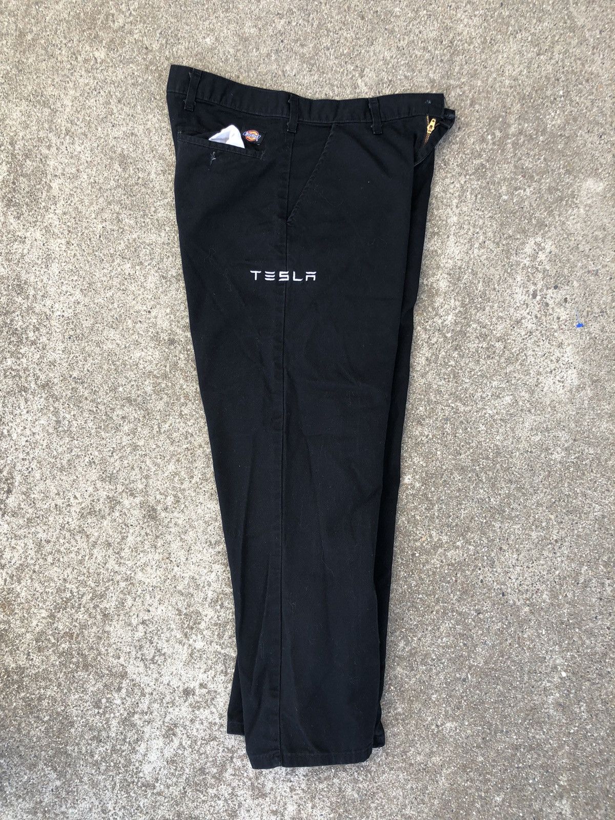 Vintage Vintage Tesla Motors Dickies 874 Work Pants Black Pants | Grailed