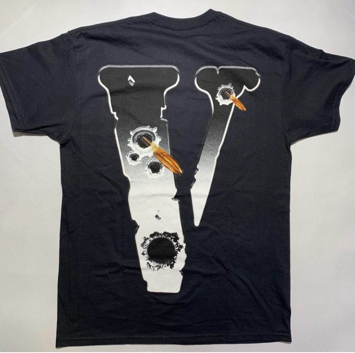 Vlone Popsmoke X Vlone Hawk Em Black Tee Large | Grailed