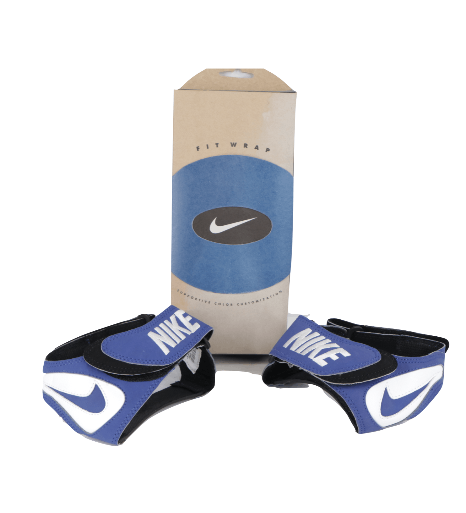 Nike × Vintage NOS Vintage 90s Nike Fit Wraps Straps for Shoes Blue 8.5 ...