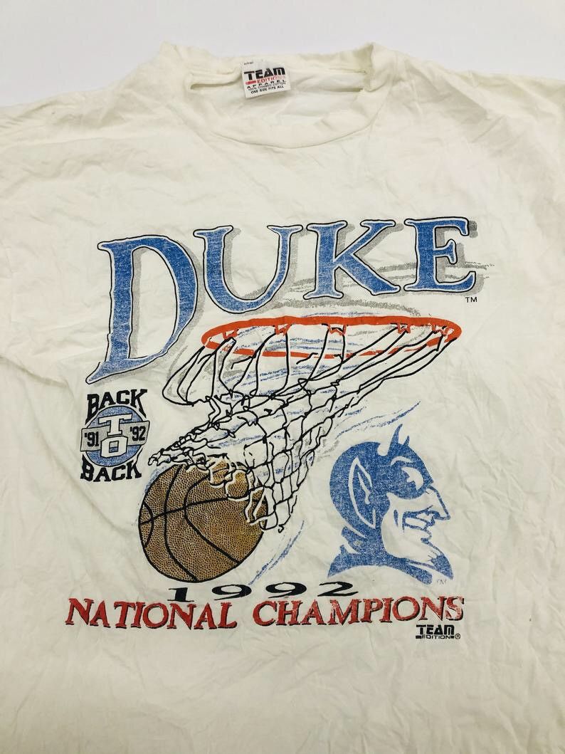 Vintage Vintage Duke Blue Devils National Champions T-Shirt | Grailed