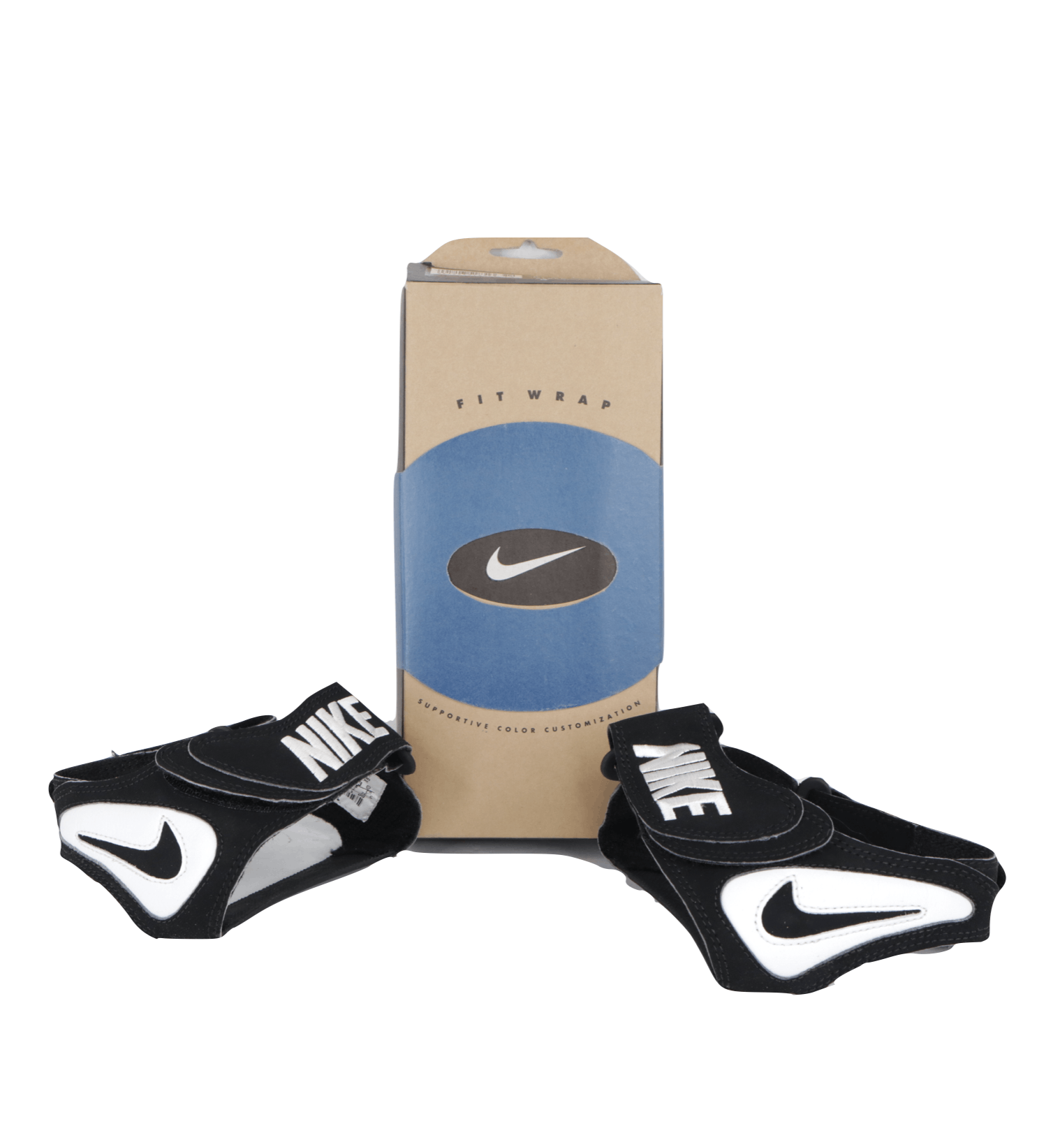 Nike × Vintage NOS Vintage 90s Nike Fit Wraps Straps for Shoes Black 8. ...