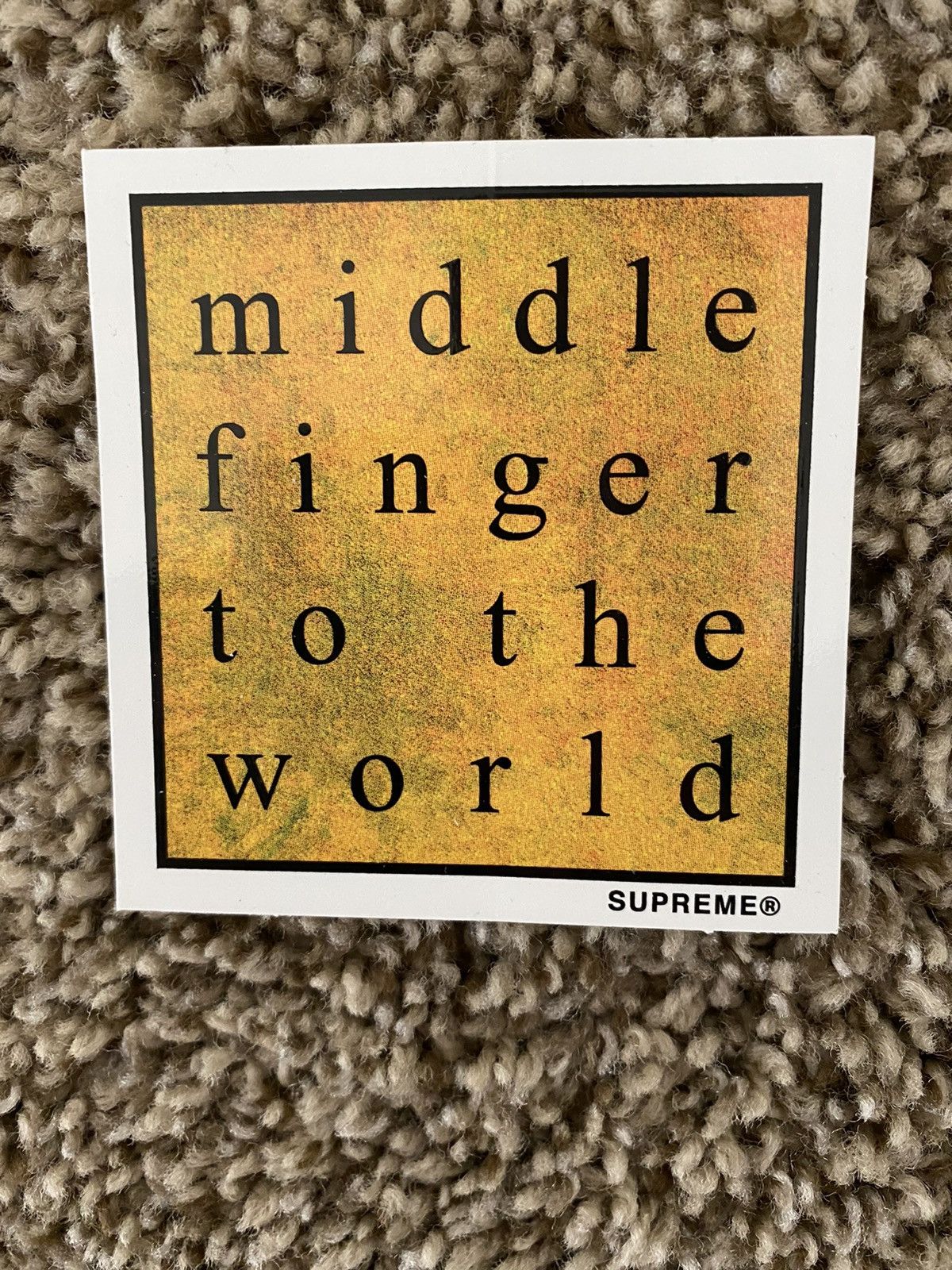 Supreme Middle Finger To The World Tee | Grailed