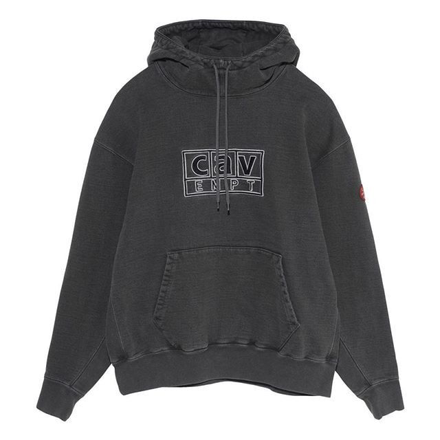 Cav Empt Cav Empt Grey Box Logo Hoodie | Grailed