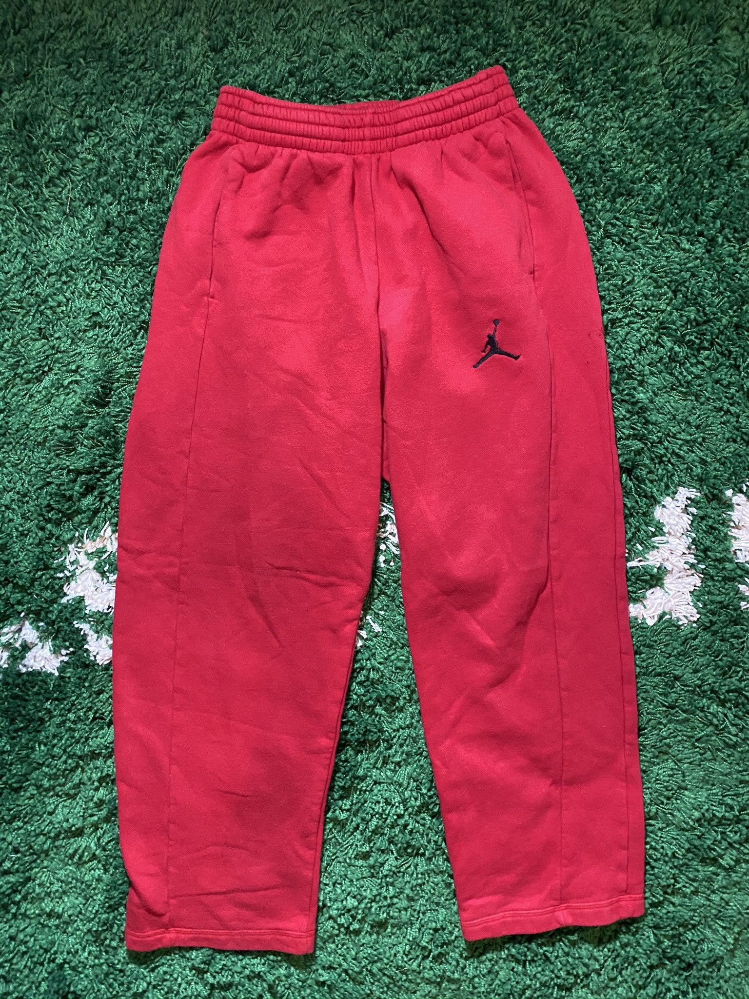 Jordan Brand Air Jordan Red Black Sweatpants | Grailed