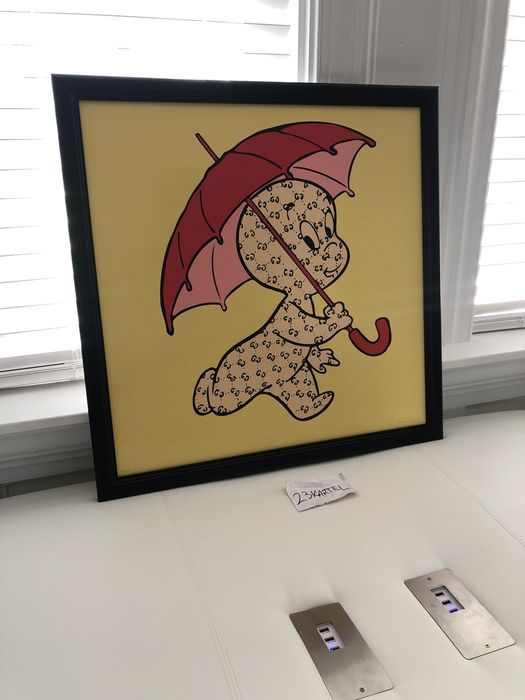 Gucci Gucci Ghost Screen Print 24x 24 “RARE” | Grailed