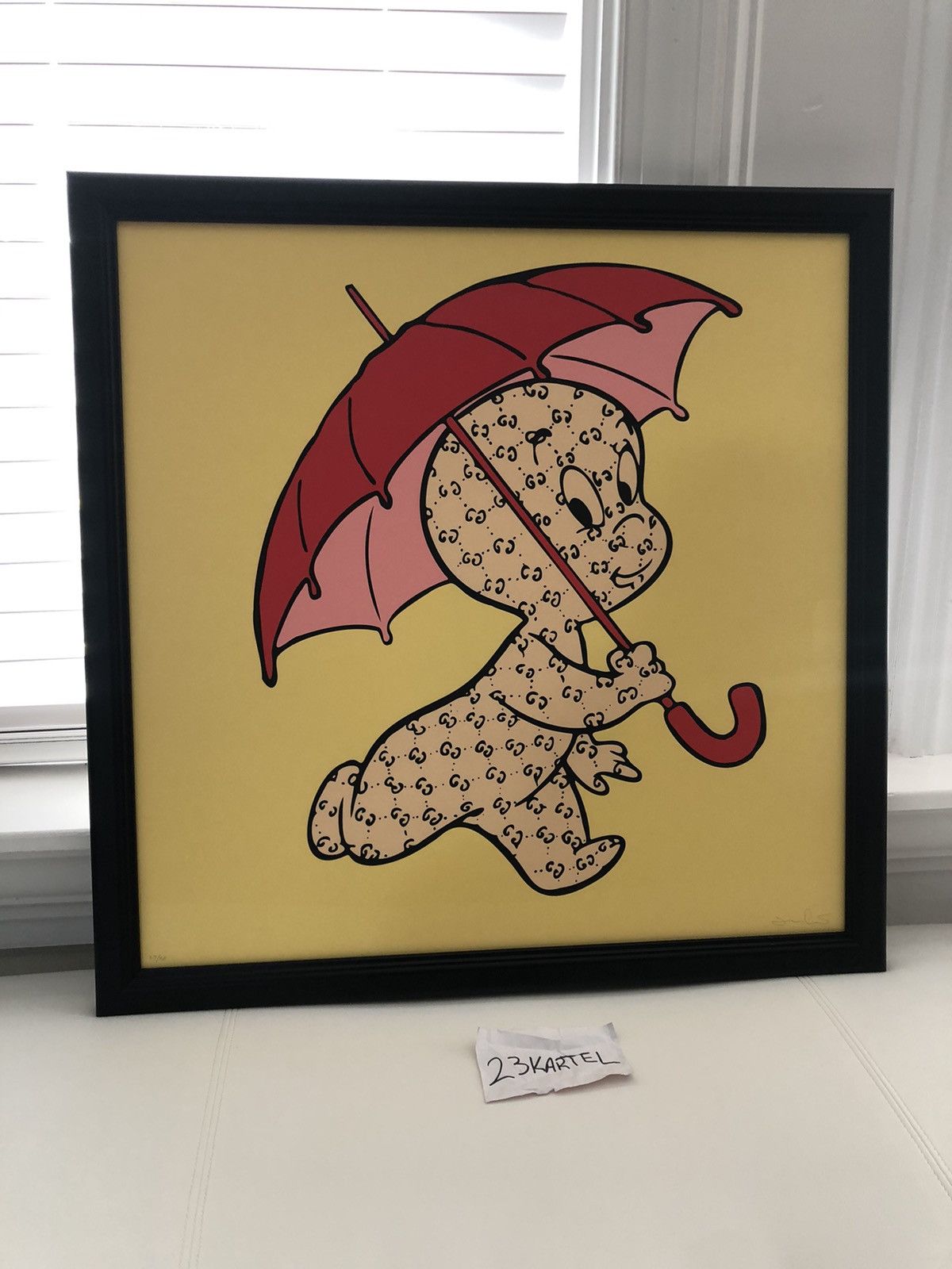 Gucci Gucci Ghost Screen Print 24x 24 “RARE” | Grailed