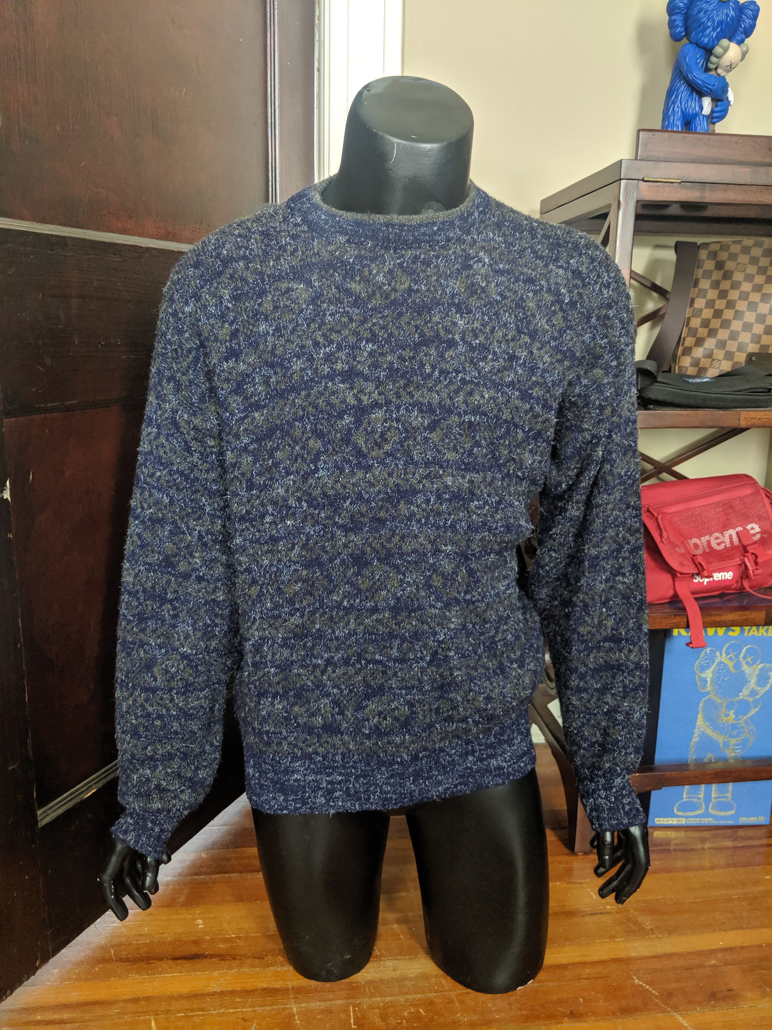 Brandini Speckled colorful knit sweater made in Italy | Grailed