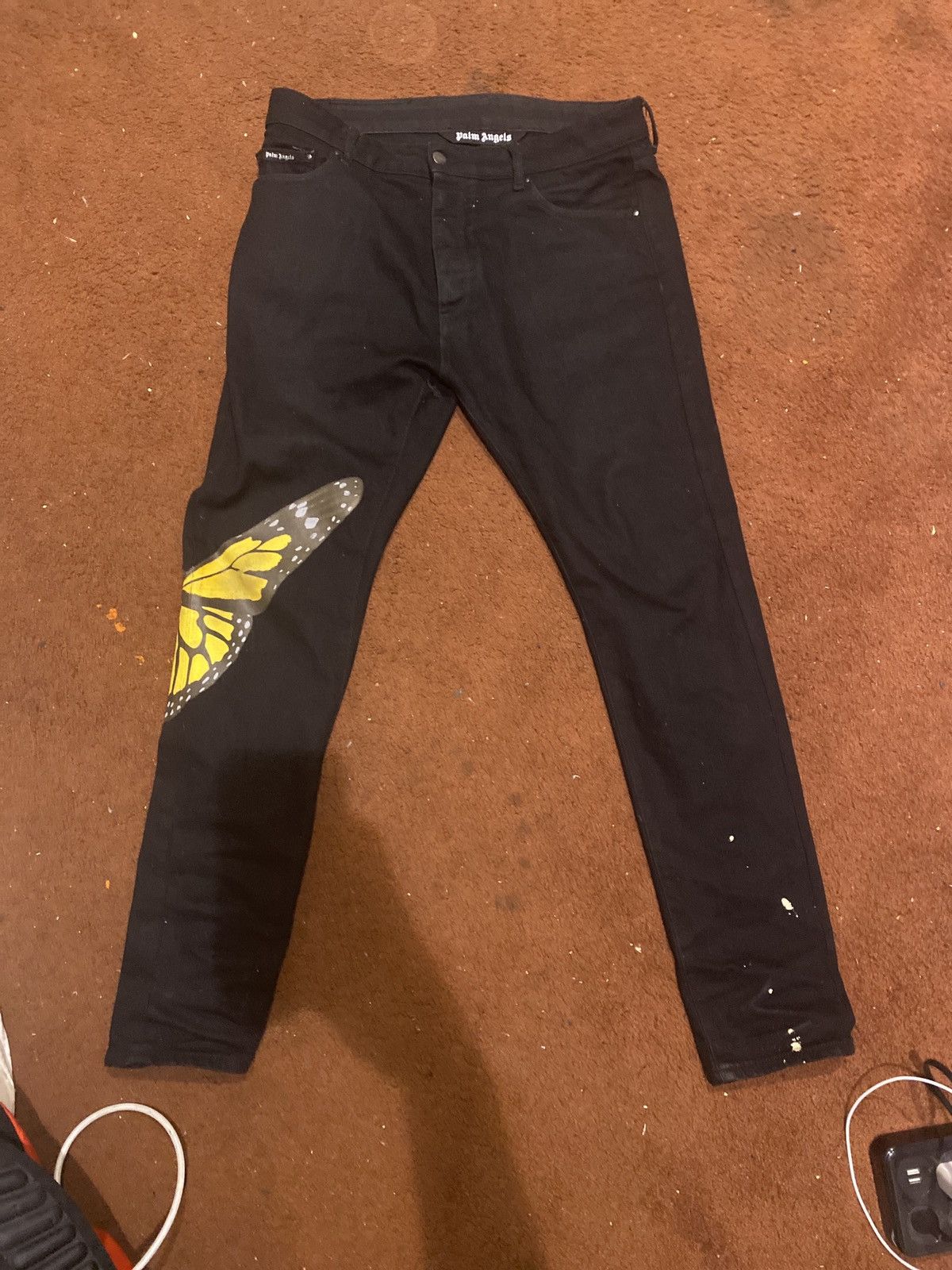 Palm Angels Palm angels butterfly limited edition jeans | Grailed