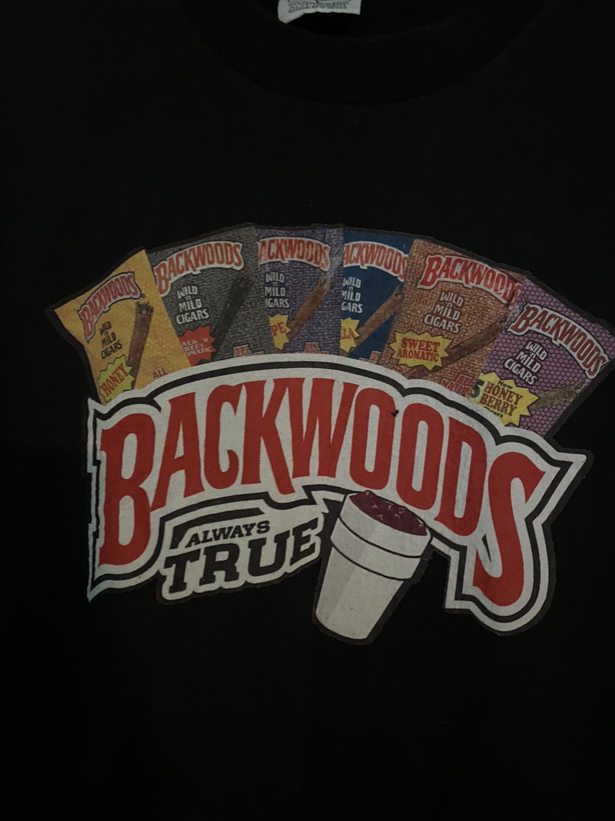 Hype × Streetwear × Vintage Backwoods and Lean T shirt | Grailed