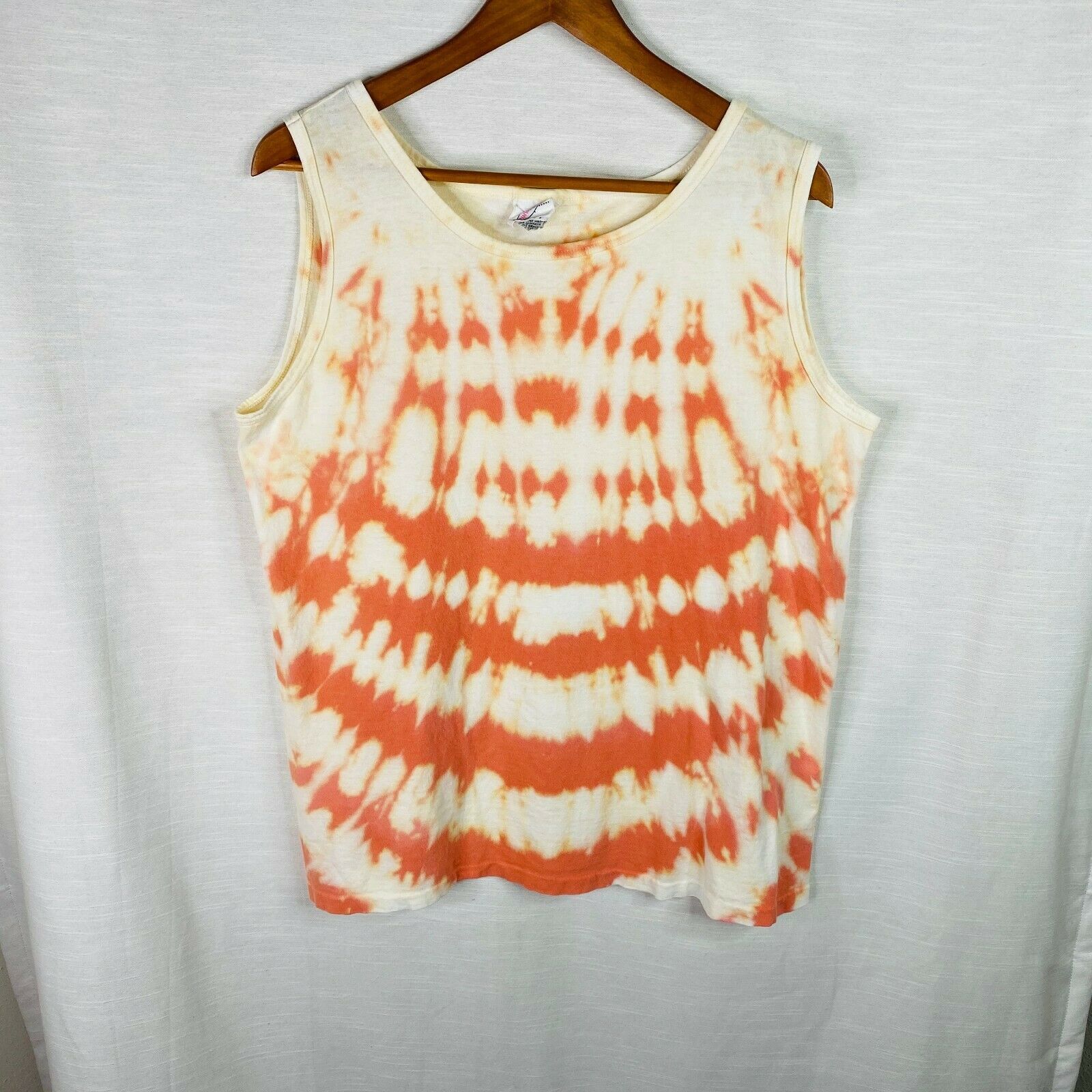 Custom × Vintage Vintage Pinwheels Tank reverse tie dye beach 80s MED ...