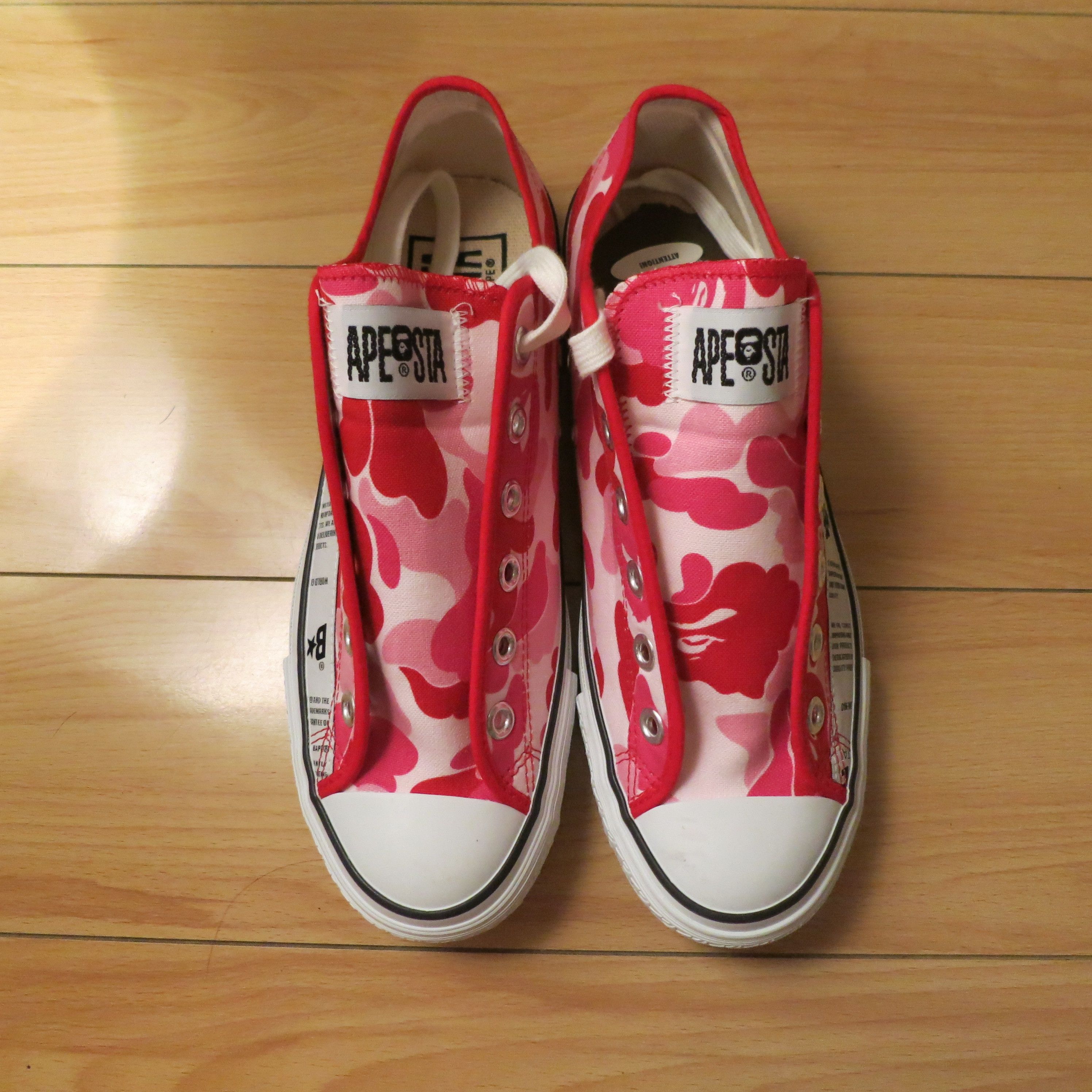 Bape PINK ABC CAMO APESTA LOW | Grailed