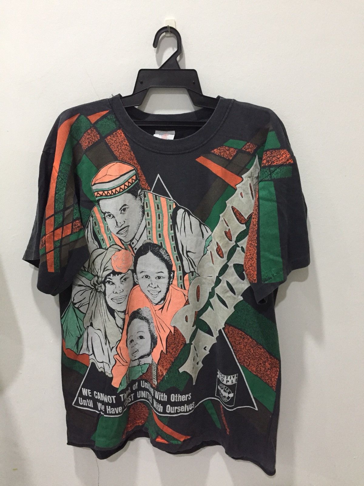 Art × Vintage 90s Kacy World Colors Positive People Black History T ...